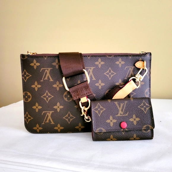 Louis Vuitton | Bags | Louis Vuitton Pochette Neverfull Crossbody ...
